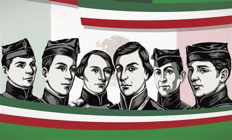 Dibujo De Los Ninos Heroes Chapultepec