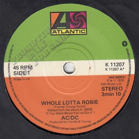 Ac Dc Whole Lotta Rosie Vinyl Records Lp Cd On Cdandlp