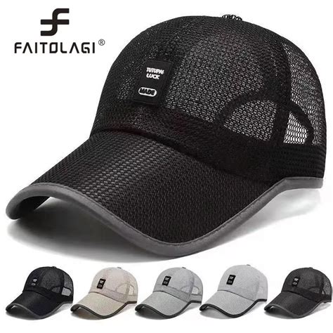 Sunmmer Mesh Baseball Hat For Men Women Cool Breathable Sunshade Peaked