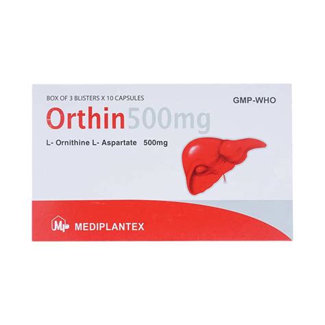 Orthin 500mg L Ornithin L Aspartat Mediplantex H 30v