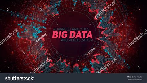 Big Data Circular Visualization Futuristic Infographic Information