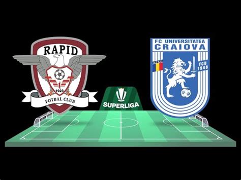 FC Rapid București vs FC U Craiova 1948 Superliga 19 01 2024