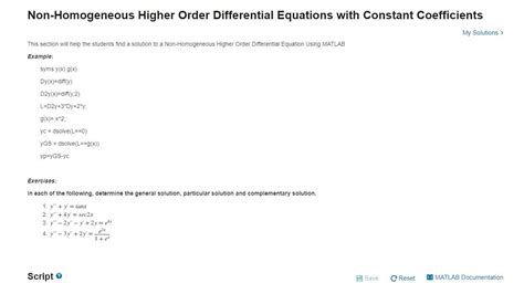 solved non homogeneous higher order differential equations