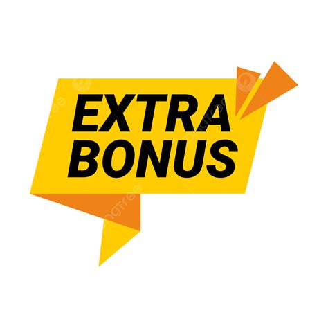 Vector Illustration Extra Bonus Label Modern Web Banner Element Extra