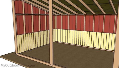 12x24 Loafing Shed Roof Plans MyOutdoorPlans Free Woodworking Plans