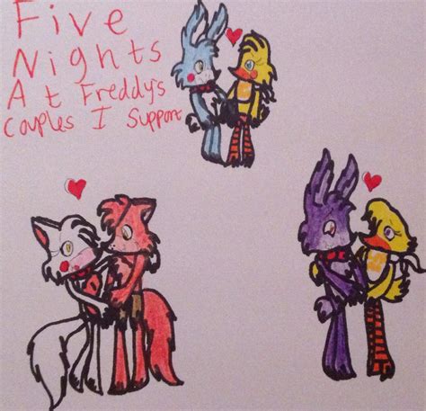 Five Nights At Freddys Couples I Support By Coralinefan4ever On Deviantart