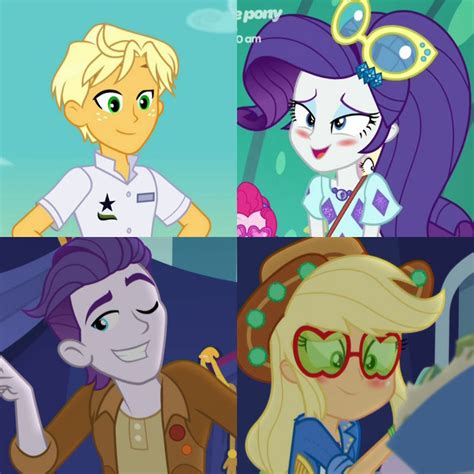 2093873 Safe Edit Applejack Dirk Thistleweed Fluttershy Pinkie