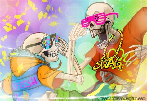 Underfresh Sans And Papyrus Undertale Drawings Undertale Art