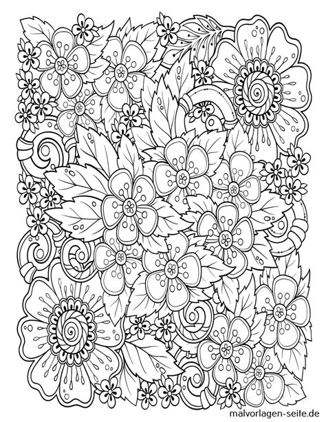 Mandala F R Erwachsene Bl Ten Ausmalbild Kostenlos Herunterladen