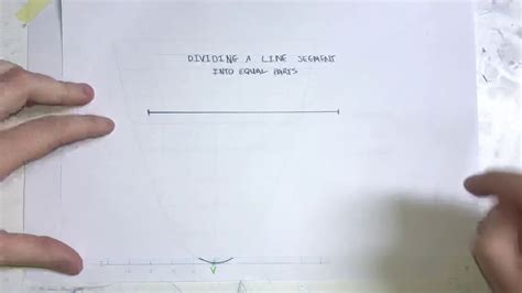 dividing a line segment into equal parts youtube