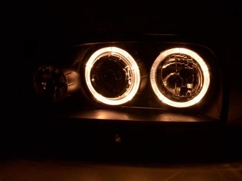 Juego De Faros Angel Eyes Vw Golf Tipo Hxo Exo Negro