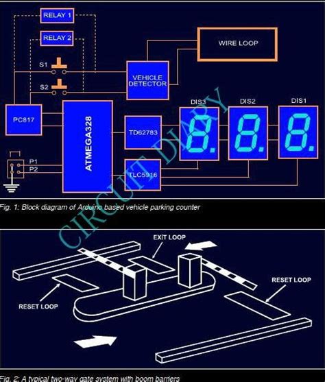 Car Parking Counter Circuit Diagram