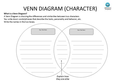 Printable Venn Diagram With Lines