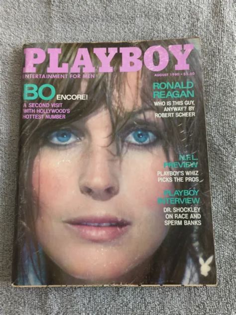 VINTAGE PLAYBOY MAGAZINE August 1980 VG Bo Derek Victoria Cooke CF