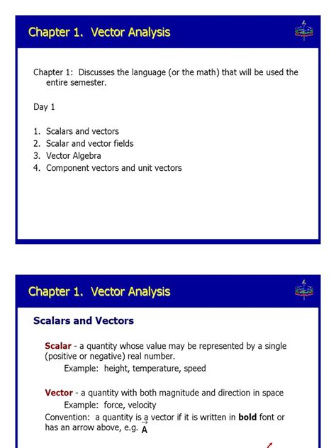 chapter 1 vector analysis pdf euclidean vector cartesian coordinate system