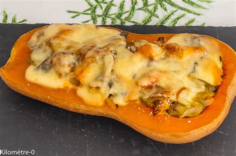 Courge Butternut Farcie Aux Poireaux Kilom Tre