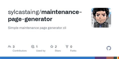 Github Sylcastaing Maintenance Page Generator Simple Maintenance