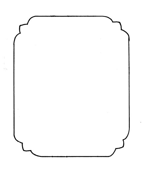 Printable Paper Frame Template