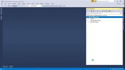EXplore How To Use Master Page In Visual Studio 2017 In English