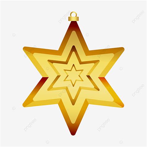 Elemento Png Estrella De Navidad Dorada Retro Png Navidad Fiesta