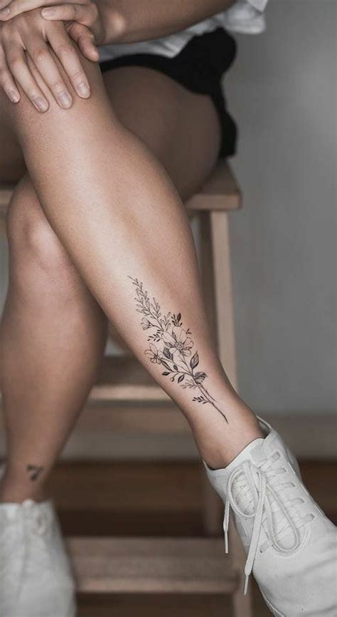 Tatuagem feminina na perna confira ideias incríveis Eu Total