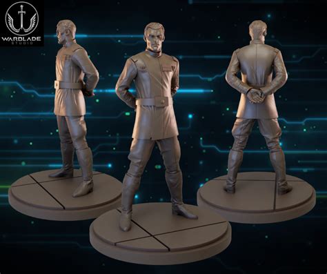 STL File Star Wars Shatterpoint Thrawn Presupported Included 3D