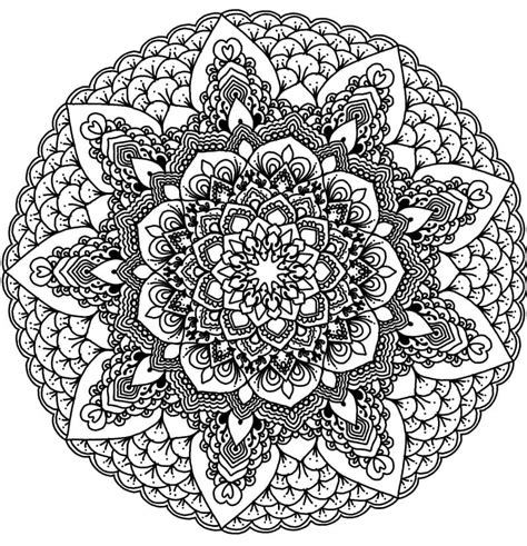Kolorowanka Zentangle Kwiatowa Mandala Pobierz Wydrukuj Lub Pokoloruj