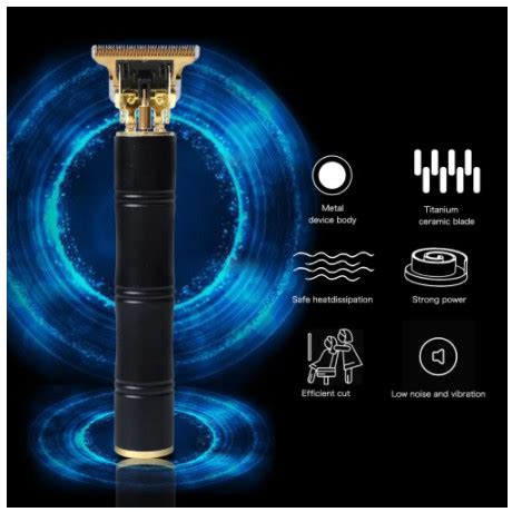 Máquina de corte cabelo profissional T9 usb recarregável Shopee Brasil
