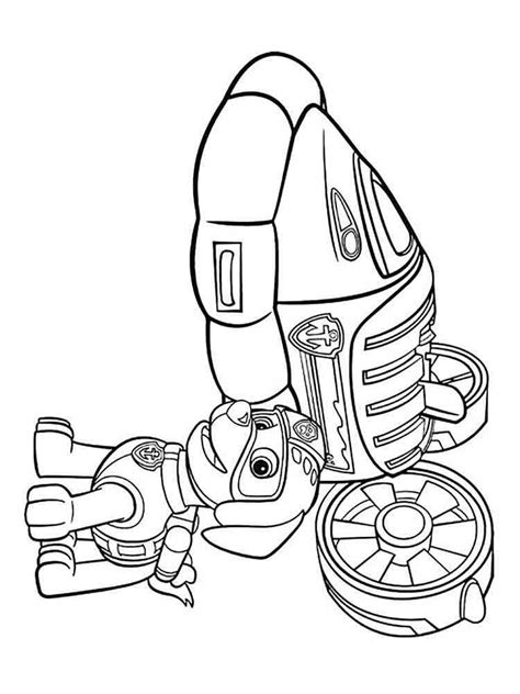 Paw Patrol Mighty Zuma Coloring Page