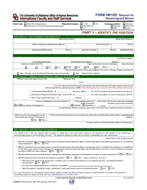 Fillable Online Apps Hr Ou Form Hr Request For Apps Hr Ou Edu Fax