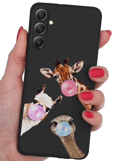 ETUI do Samsung Galaxy A55 5G CASE WZORY SOFT MATT PLECKI SZKŁO 9H