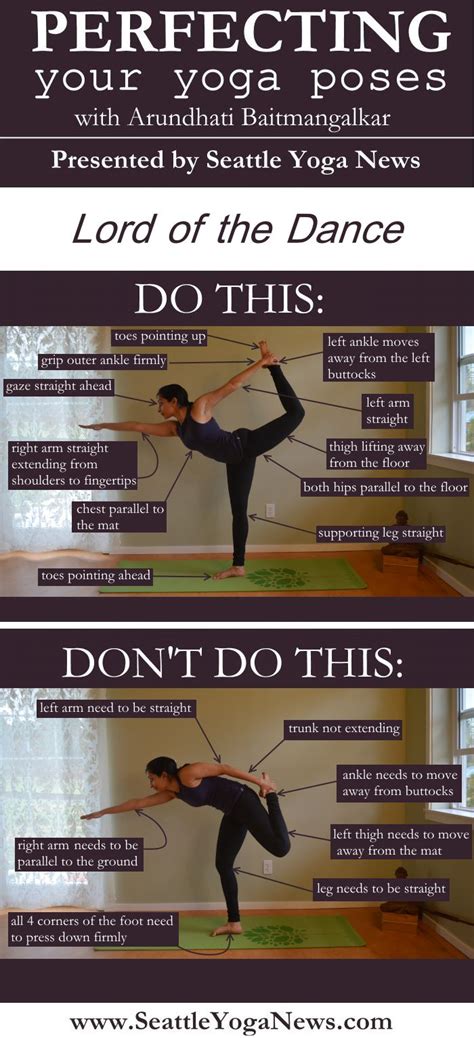 Lord Of The Dance Pose Natarajasana Right And Wrong Way