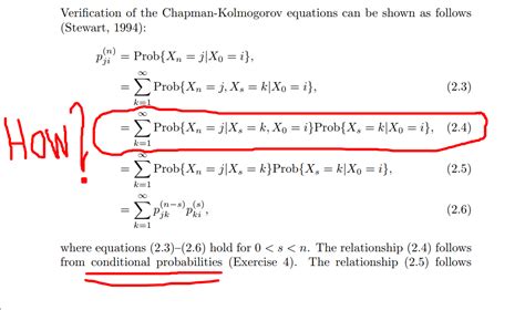 solved prove chapman kolmogorov equations step by step with