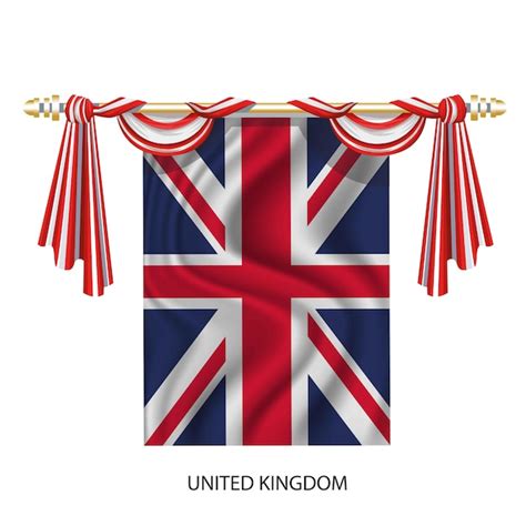 Reino unido inglaterra bandera ilustración vectorial Vector Premium
