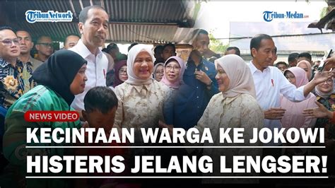 Warga Histeris Lihat Jokowi Blusukan Ke Pasar Dukuh Kupang Driver Ojol