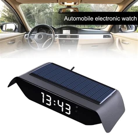 TABLEAU DE BORD De Voiture Horloge Thermom Tre Stick On Montre Num