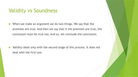 validity and soundness again ppt download