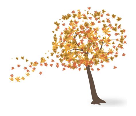 Árbol de otoño transparente PNG PNG Mart