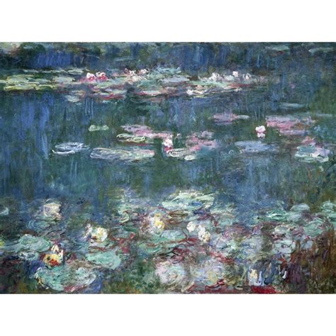 Quadro Stampa Su Tela Claude Monet Ninfee Dettaglio
