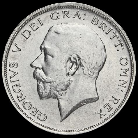 1914 George V Silver Half Crown Scarce GVF