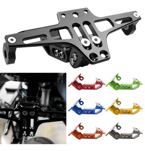 Portaplacas Universal Para Moto Regulable Con Luz Led R Ns Env O Gratis