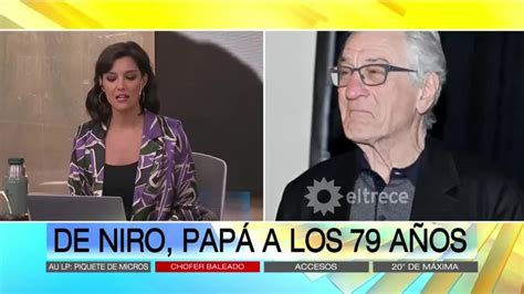 Robert De Niro sorprendió al revelar que fue papá a los 79 años Acabo