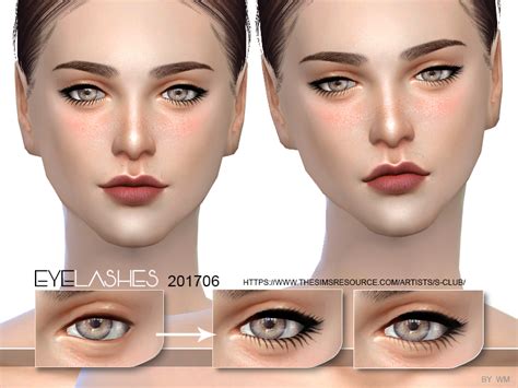 The Sims Resource S Club WM Ts4 Eyelashes 201706