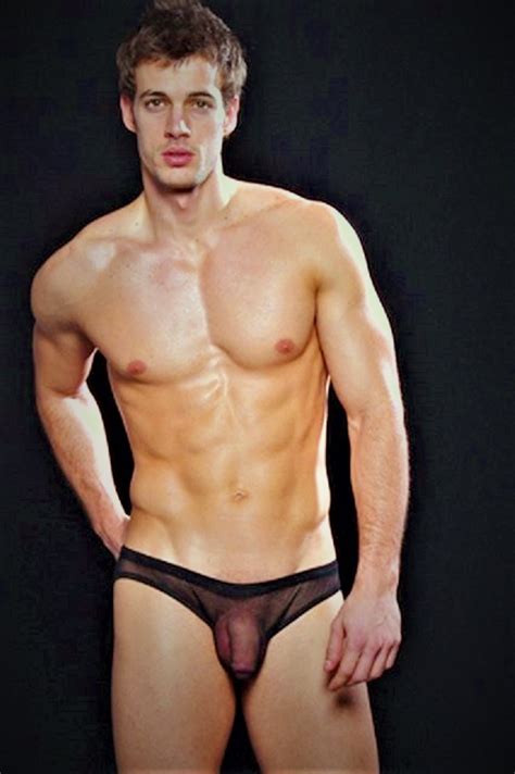 Naked Nice Guy Cock Show Underwear See Through Black