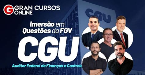 Concurso CGU Imersão em Questões da FGV Auditor Federal de Finanças e