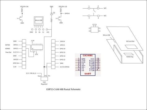 Partial ESP32 CAM MB Schematic