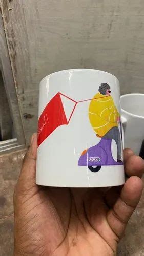 White Ceramic Personalized Photo Coffee Mugs For Office At Rs 140