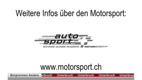 Bergrennen Anzère 2019 Livestream von SwissRacingMedia YouTube