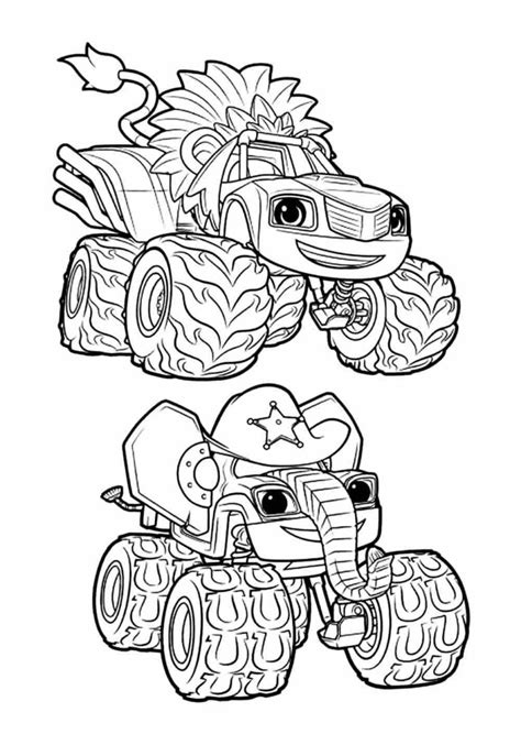 Desenhos De Blaze E Os Monster Machine Para Colorir Bora Colorir