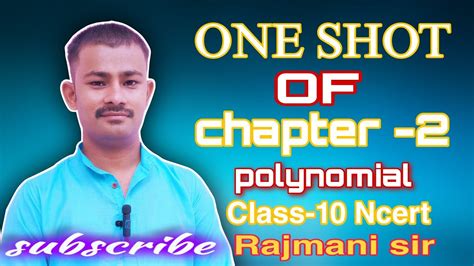 one shot of chapter 2 polynomials class 10 ncert math s solution and concept of